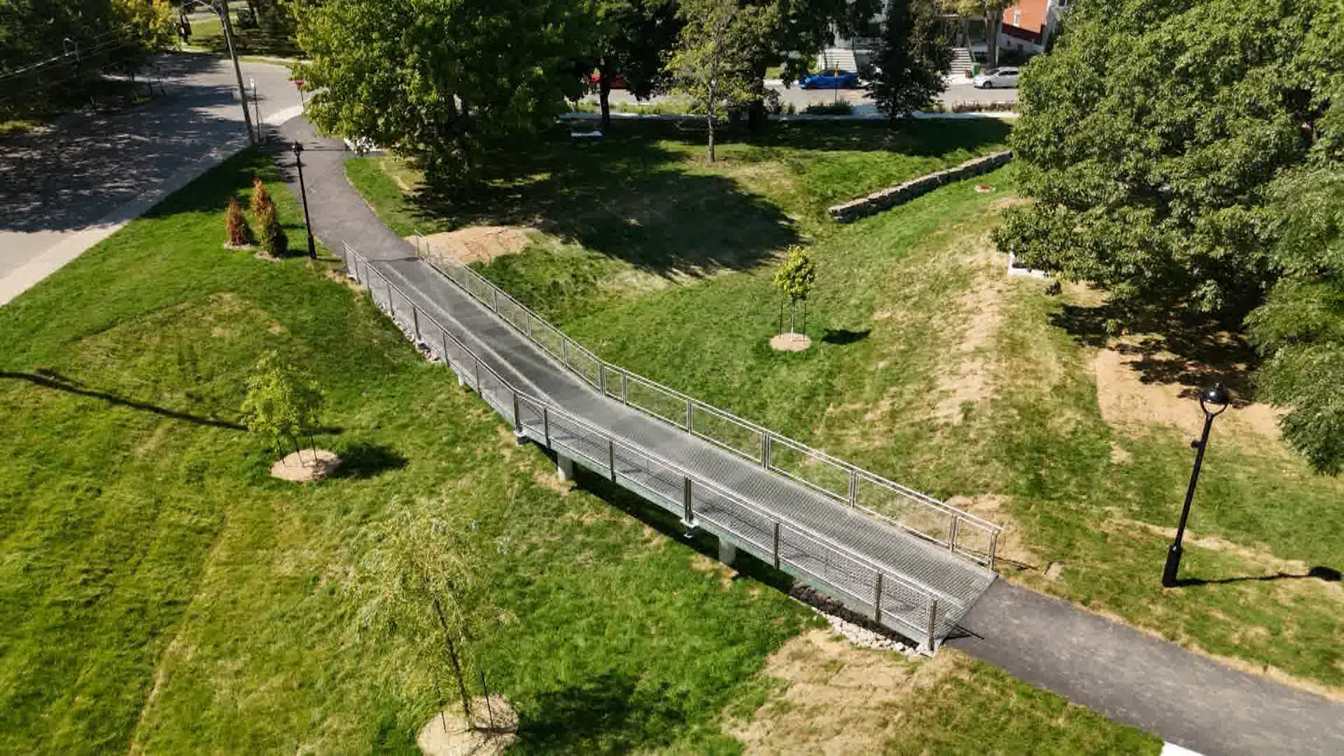 Montreal unveils largest sponge park to fight flooding