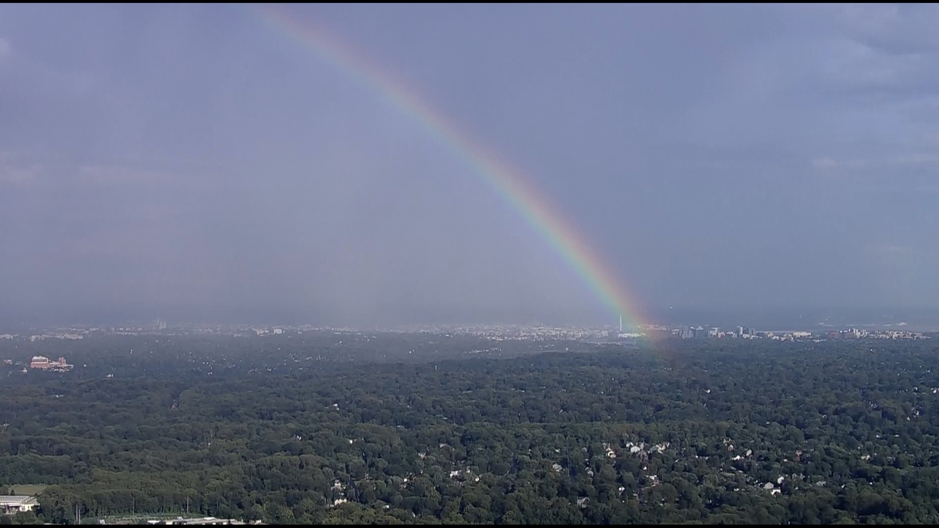 Rainbow spotted over DC