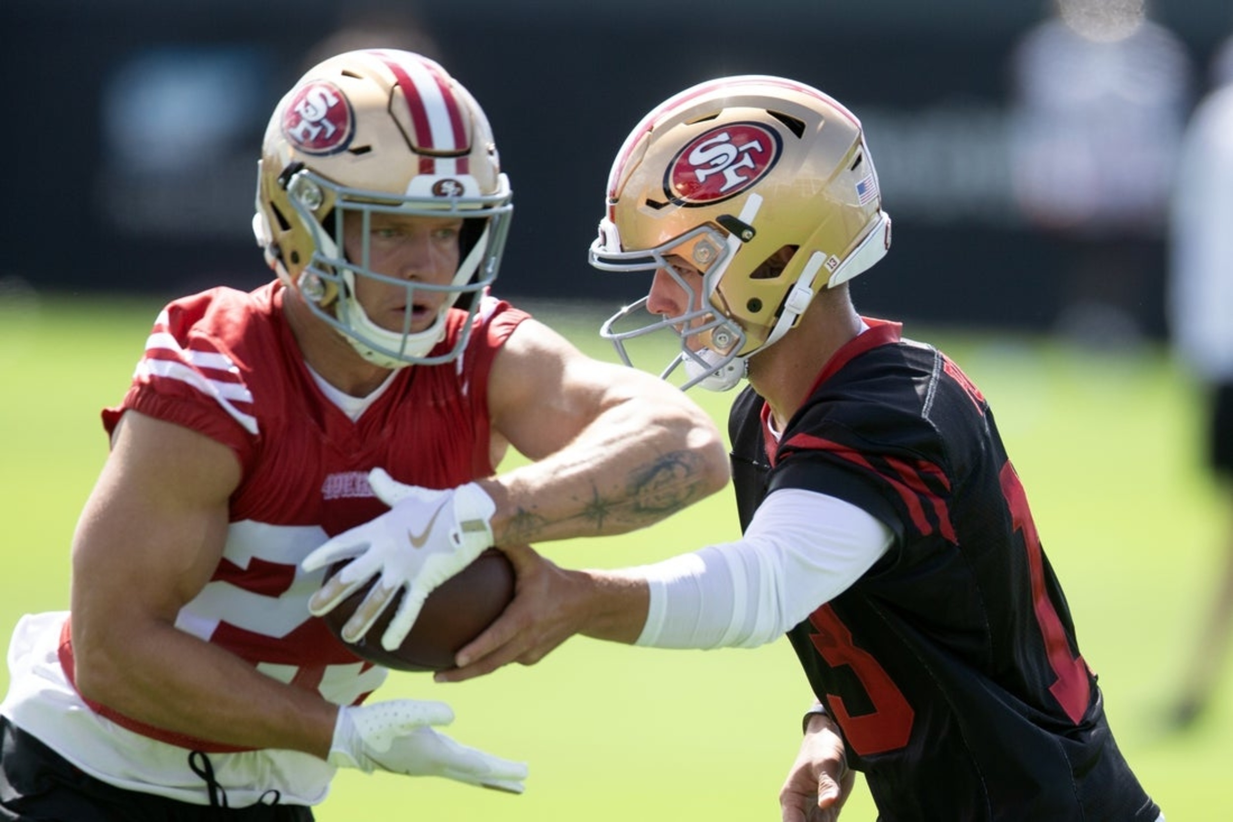 49ers RB Christian McCaffrey listed on injury report with calf issues