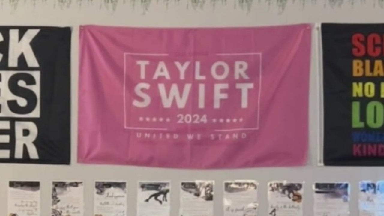 Taylor teacher's classroom banners considered too political by some parents