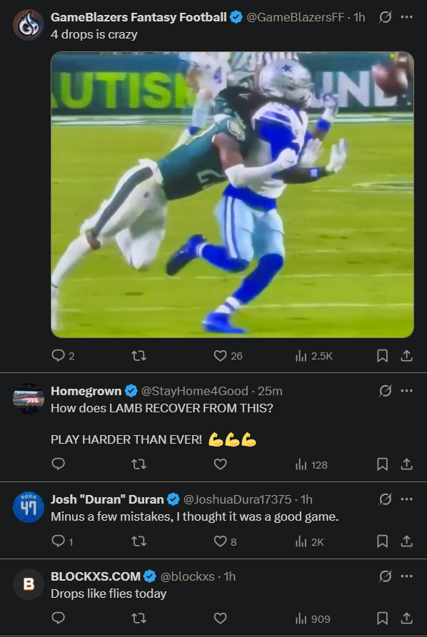 “88 is washed”: Dallas Cowboys WR CeeDee Lamb’s four crucial drops cost ...