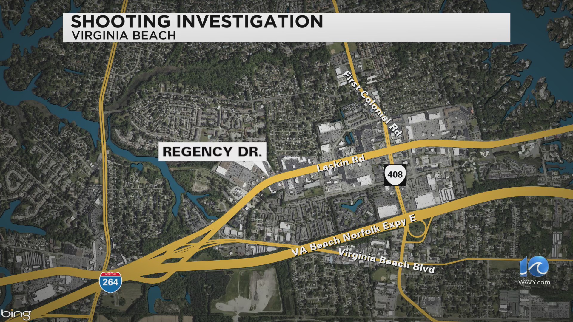 Police: 1 shot on Regency Drive in Virginia Beach
