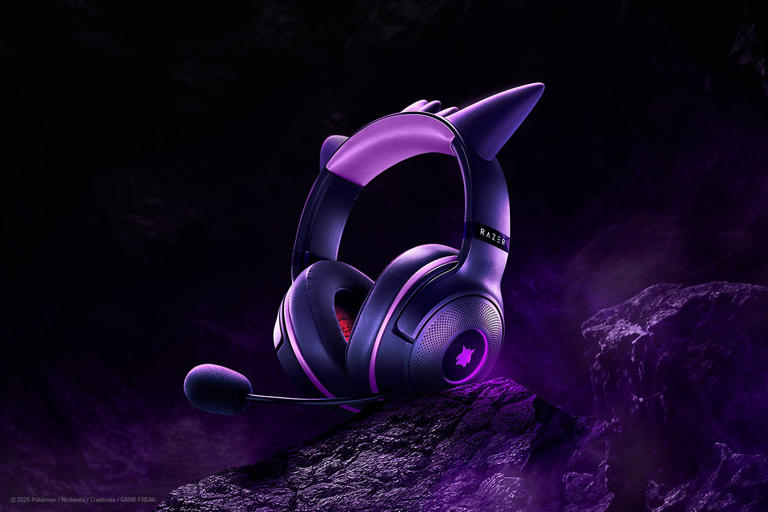 Turn your kitty craze into a Pokémon frenzy with Razer's Gengar headphones