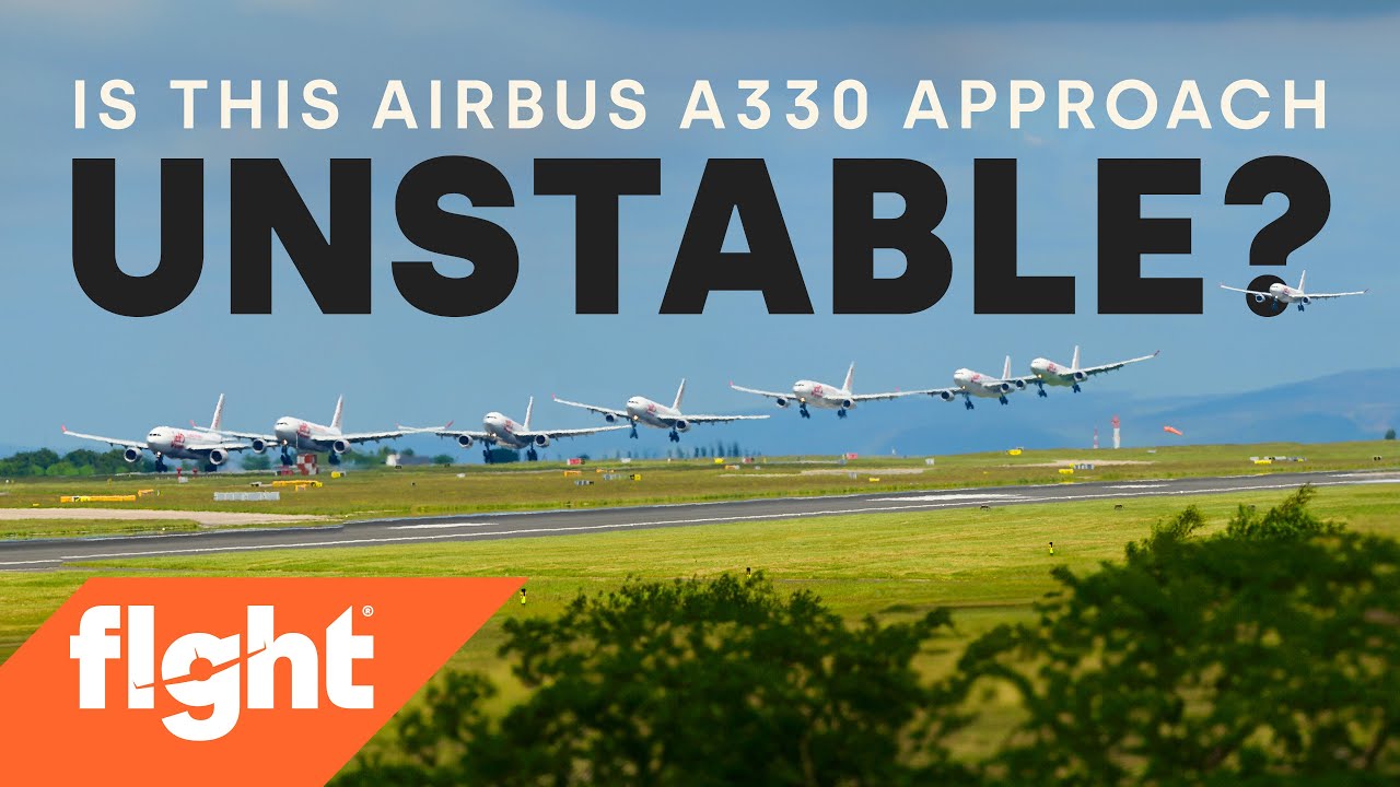 Airbus A330 Struggles With Unstable Approach and Landing