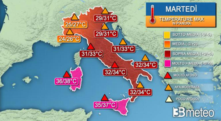 Caldo anomalo, punte di 38 gradi: torna l'estate settembrina. Le previsioni giorno per giorno ...