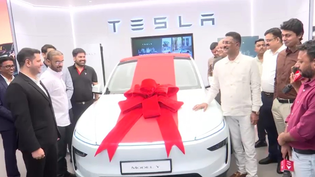 Tesla delivers first Model Y in India, goes to the garage of a minister