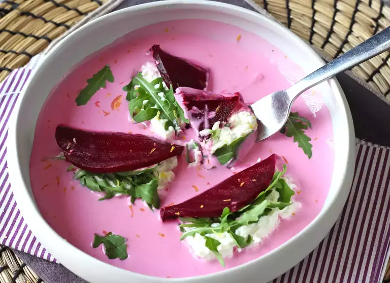 Beet ravioli, a simple and elegant starter
