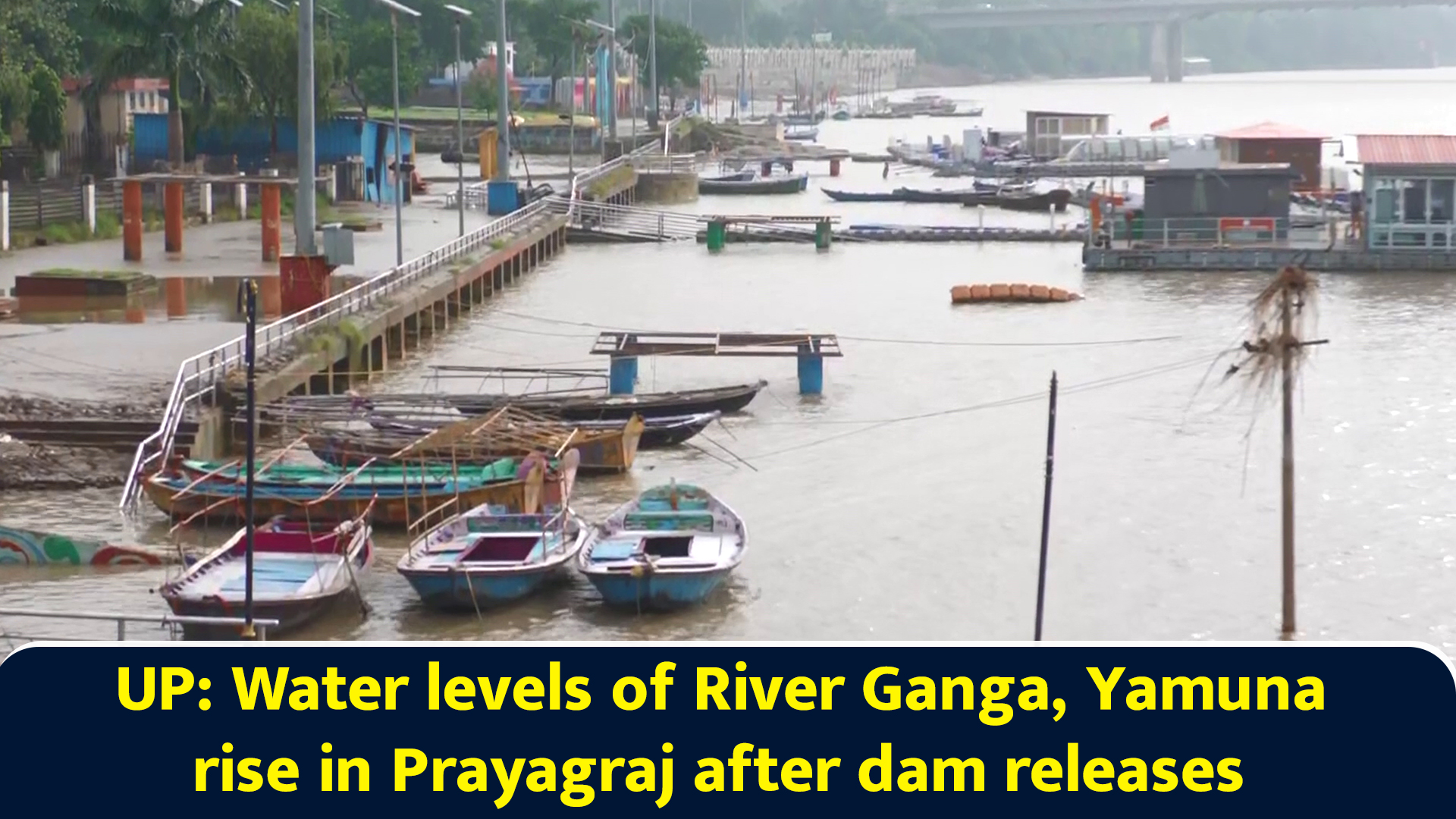UP: Water levels of River Ganga, Yamuna rise in Prayagraj after dam ...