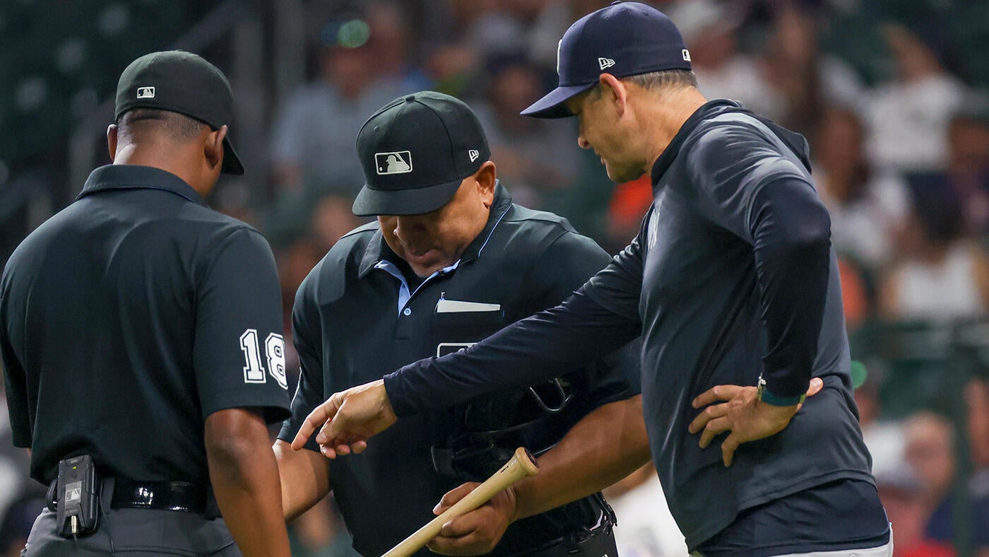 Umpires confiscate bat of Astros' Taylor Trammell after Yankees manager ...