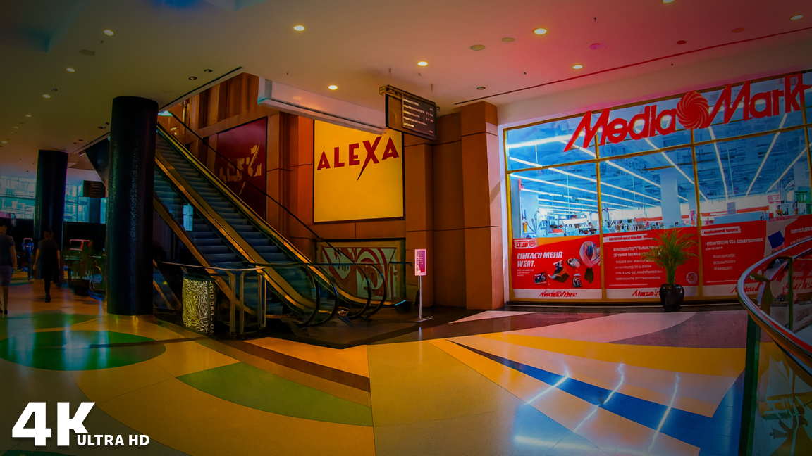 Recorrido por Alexa Berlin Shopping Center – Paseo en Alemania en 4K
