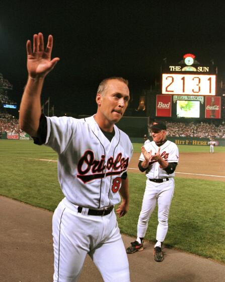 How Cal Ripken Jr. breaking Lou Gehrig's Iron Man record helped ...