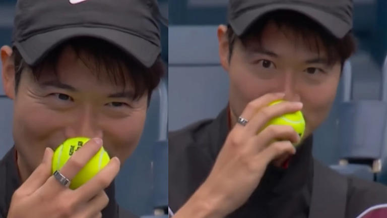 Bizarre Moment! Fan Caught On Camera Smelling Tennis Ball During US ...