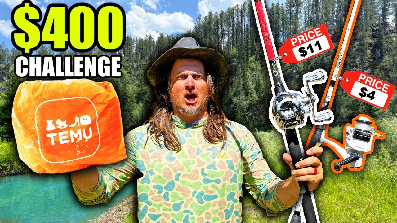 Attempting the $400 TEMU budget fishing challenge
