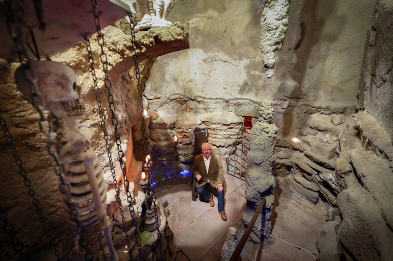 Incredible underground world in the back garden of this ordinary home