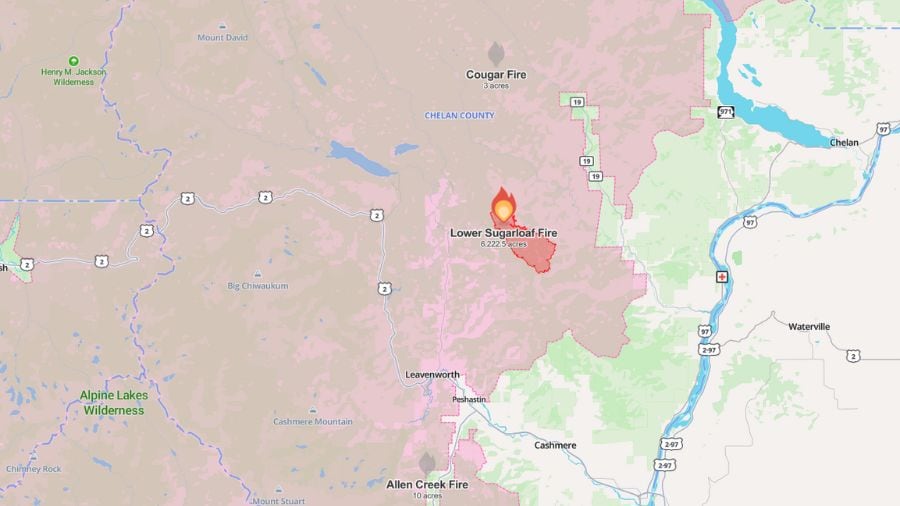 Central Washington wildfire prompts evacuations