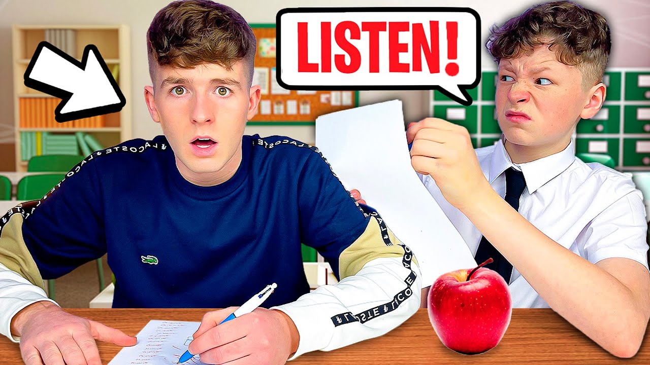 Going back to school for a day challenge captured