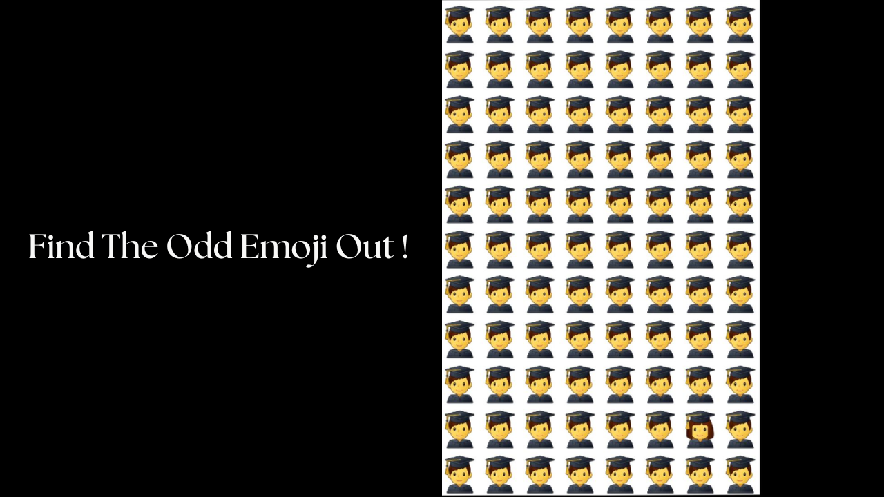 Puzzle: Find The Odd Emoji Among The Graduates!