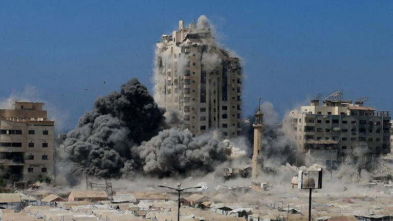 Hamas releases video of hostages in Gaza City as Israeli military advances