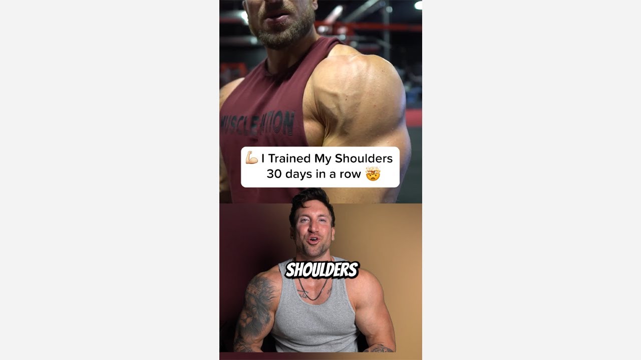 I trained my shoulders thirty days in a row for gains