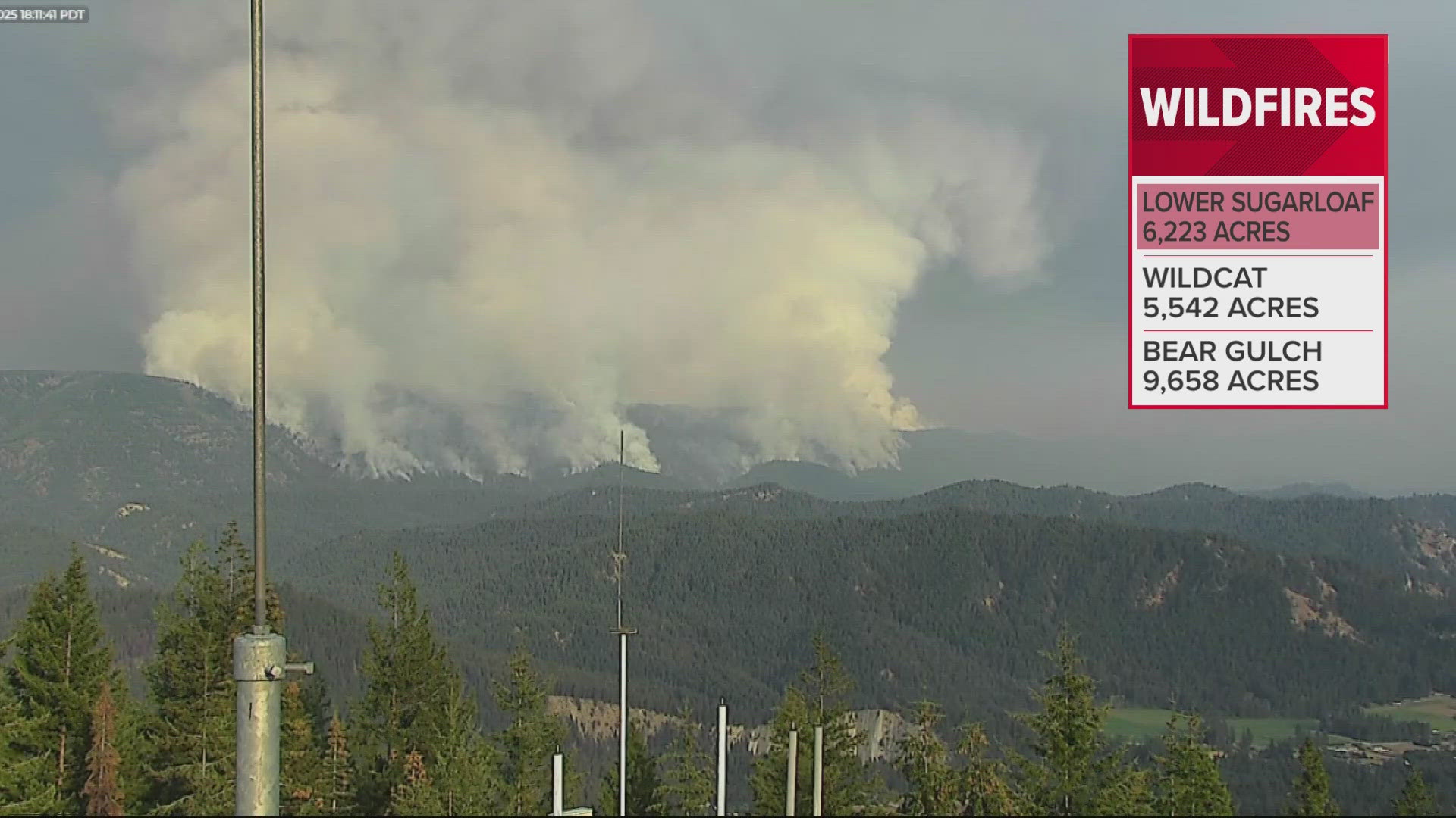 Lower Sugarloaf Fire grows to more than 7,000 acres overnight