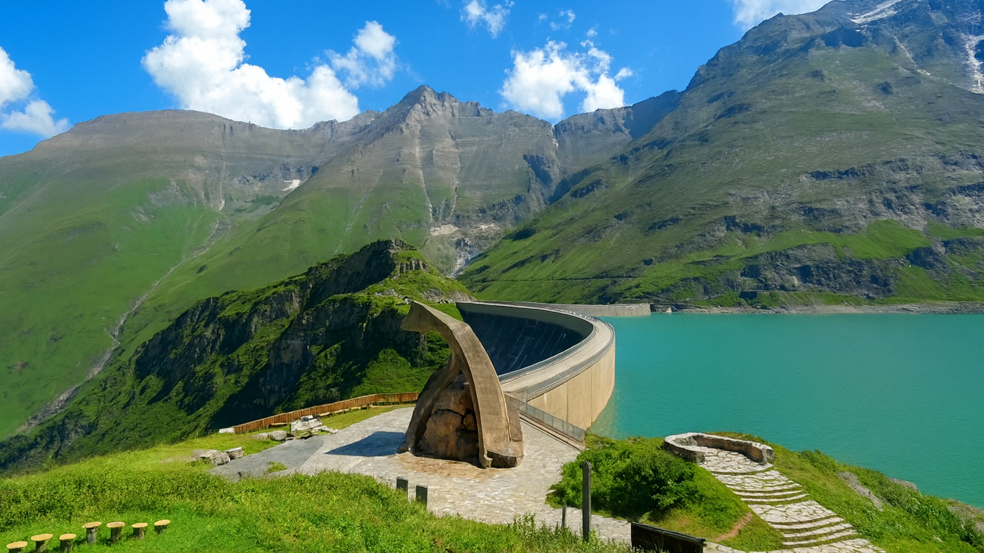 Kaprun Österreich – Mooserboden Stauseen in den Alpen (4K)