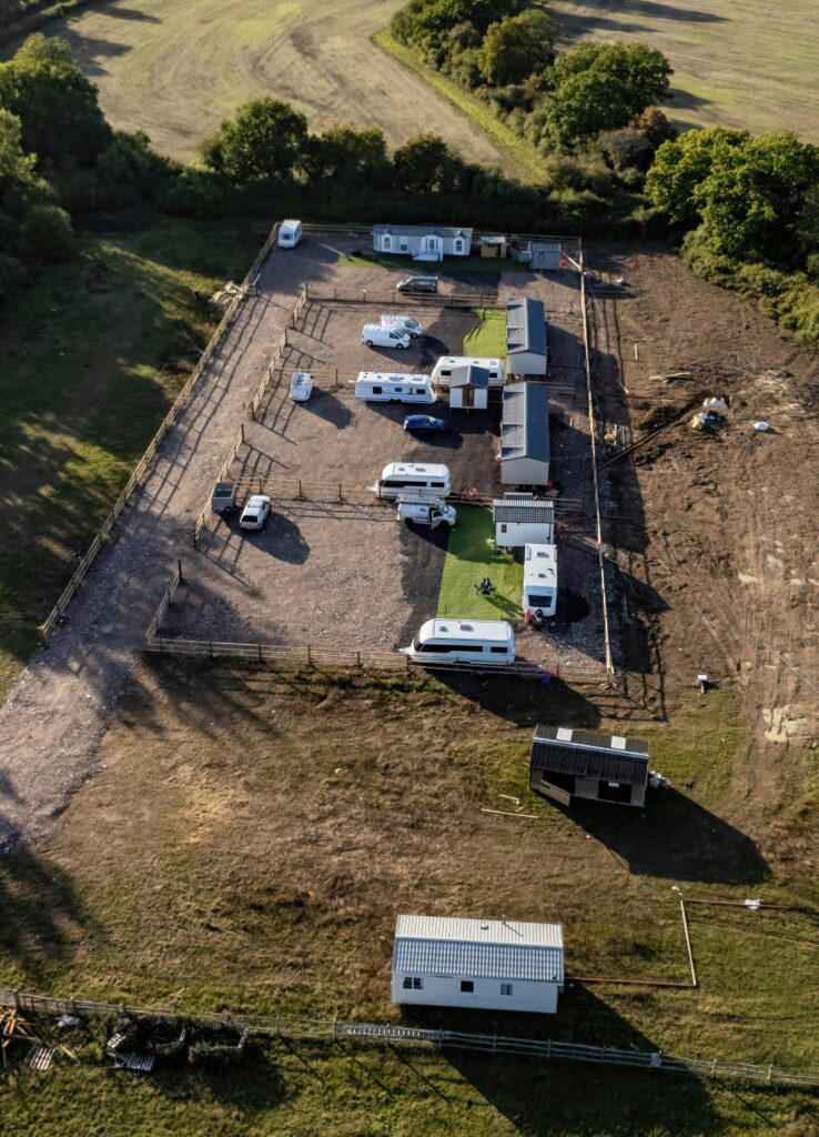 Travellers work at “extraordinary pace” to turn field into caravan park ...