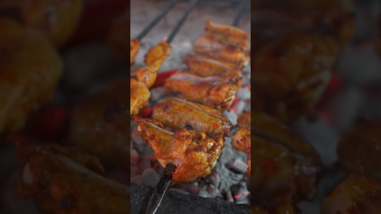 SMOKEY Turkish Tavuk Kanat Grilled Chicken Wings in Anatalya, Türkiye ...