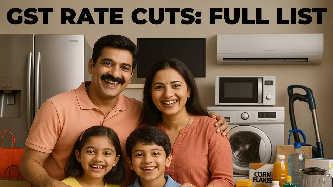 New GST rates list 2025: Full comprehensive list of items with revised ...