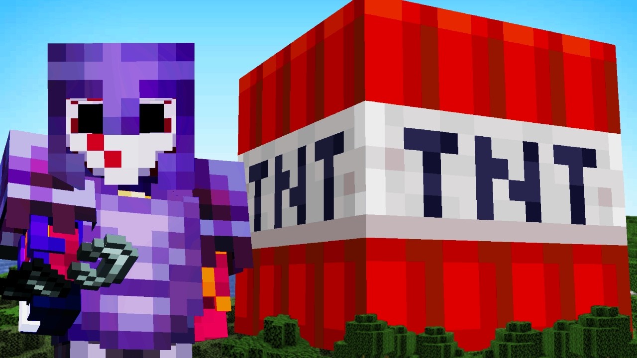 Building the Largest TNT Block Ever in Minecraft