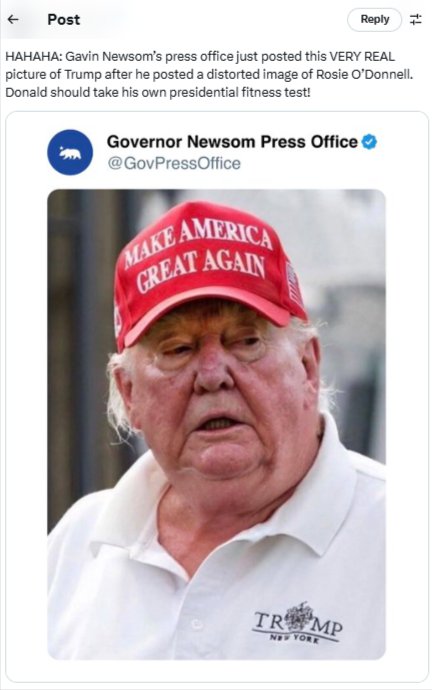 Trump rival mocks president with distorted picture amid meme war