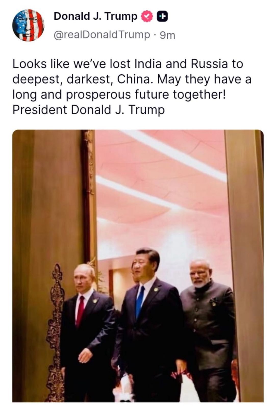 ‘No comments’: MEA on Trump’s ‘we’ve lost’ Truth Social post on India ...