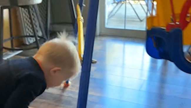 Swing and Miss: Child's Play Set Becomes Tricky Obstacle Course