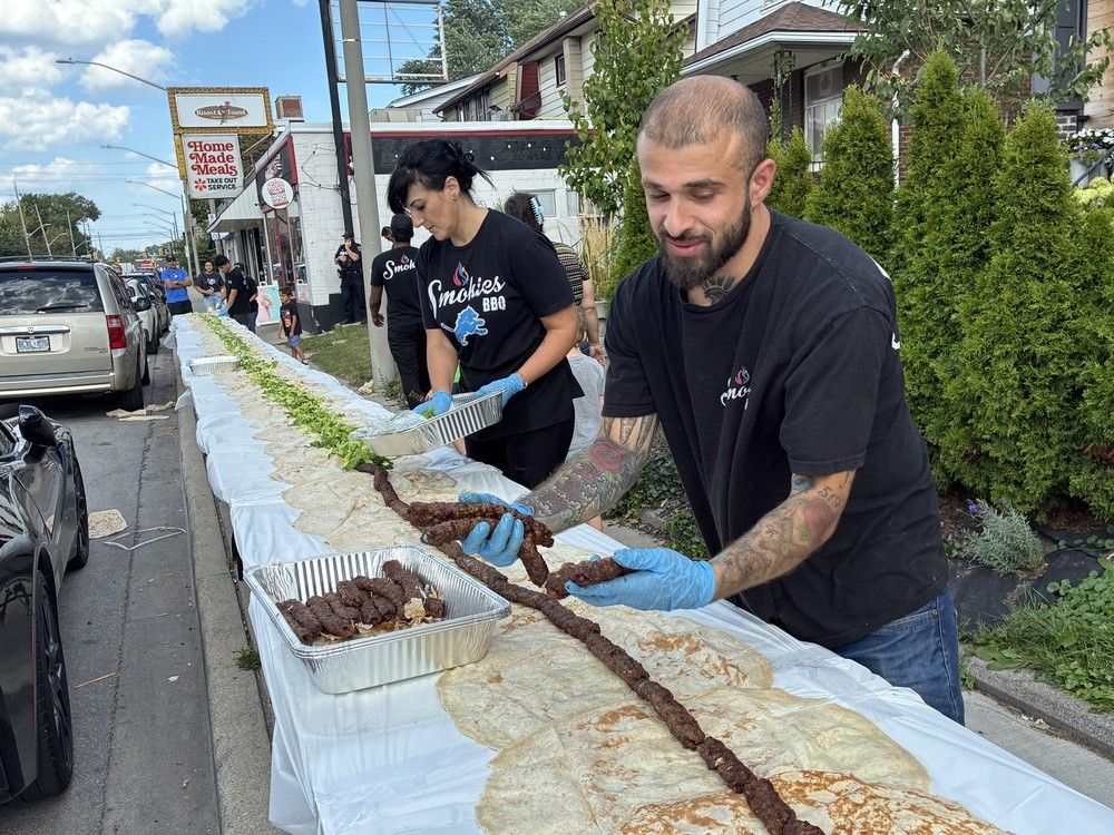 Dreams of glory — Windsor eatery seeks world record with 78-foot kebab