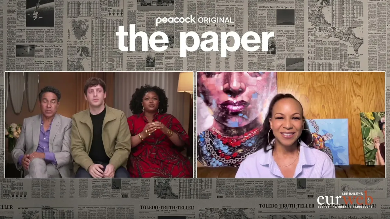 Oscar Nuñez, Alex Edelman & Gbemisola Ikumelo on Peacock’s The Paper ...
