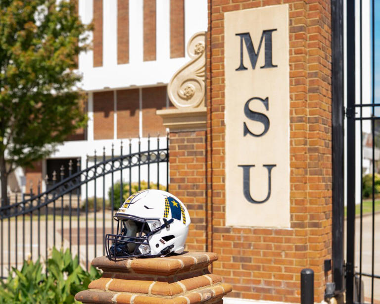 Jockey Silks Cover New Murray State Football Helmets