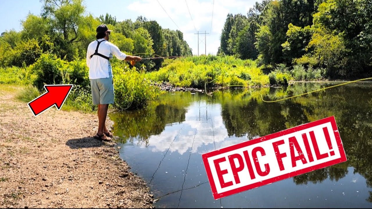 Fly fishing for new pet fish turns into huge mistake