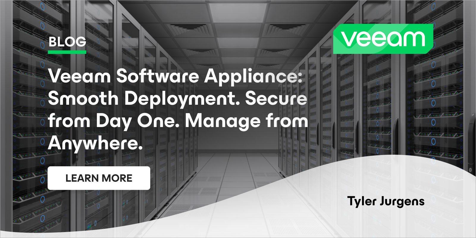 Veeam Software Appliance: backup fácil y seguro