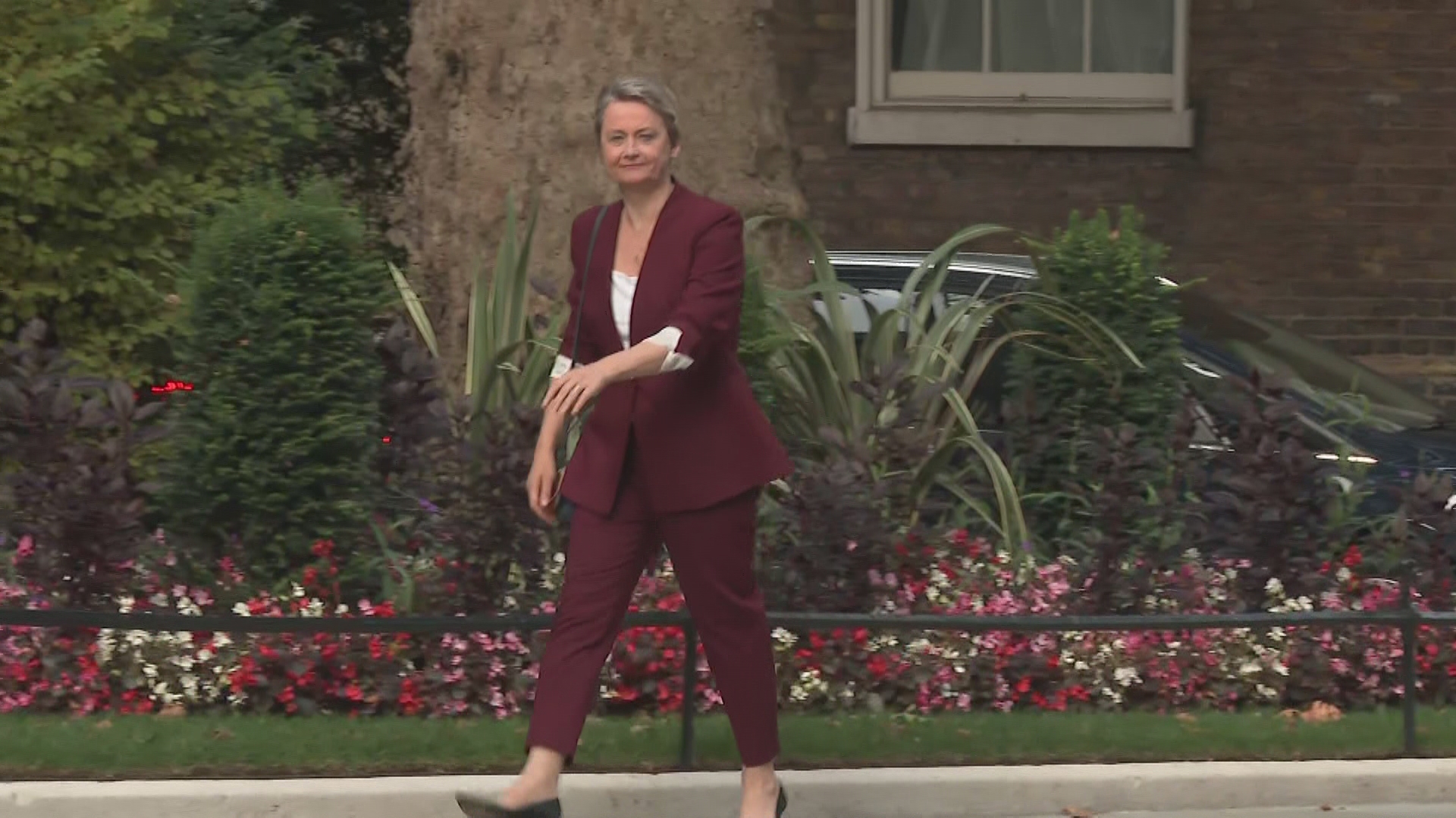 Yvette Cooper arrives at 10 Downing Street
