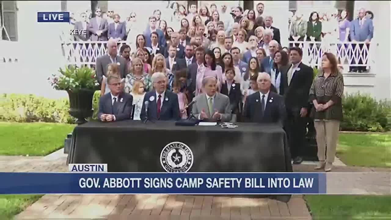 Gov. Abbott signs camp safety bill into law