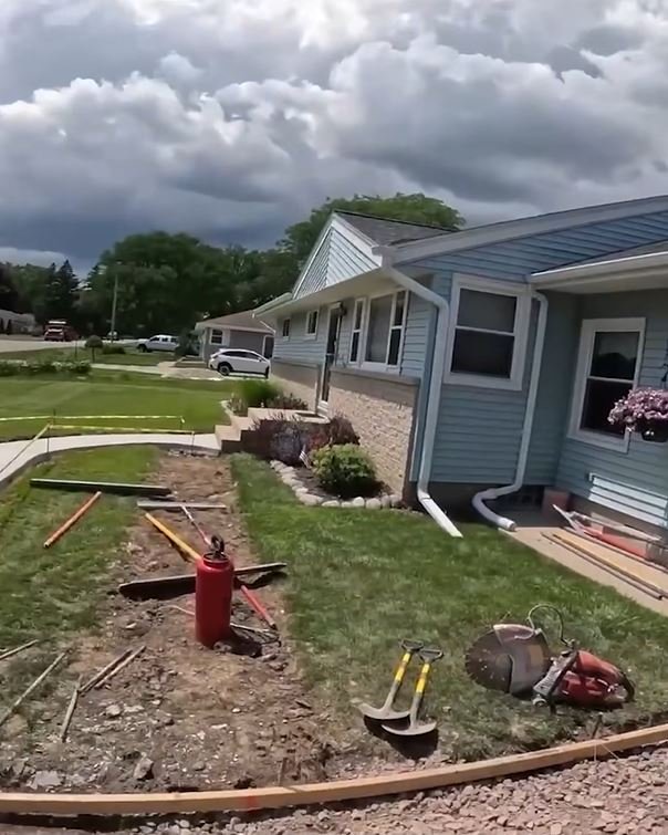 Hoping the Rain Holds Off for Concrete Work