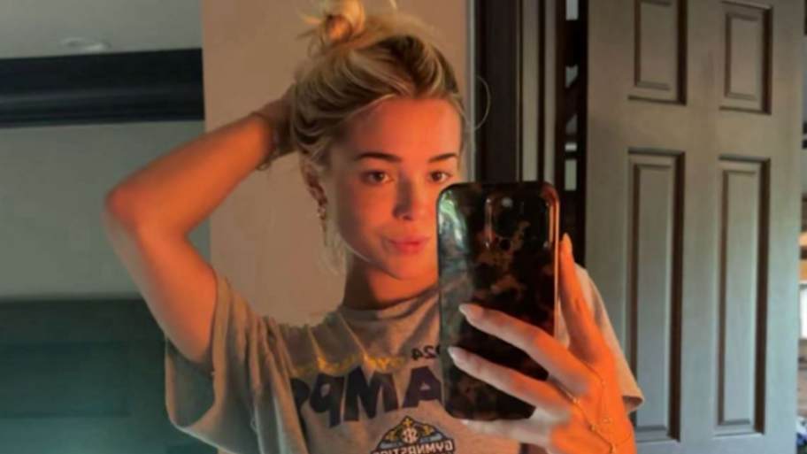 Livvy Dunne flexes ab-revealing fit celebrating bf Paul Skenes ...