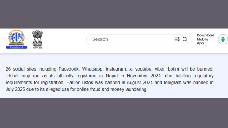 Heading to Nepal? These social media apps are now off-limits