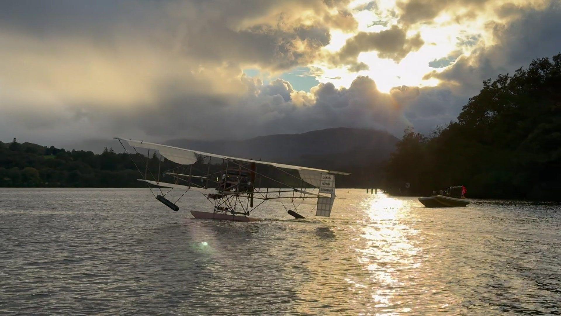 Historic seaplane returns to lake