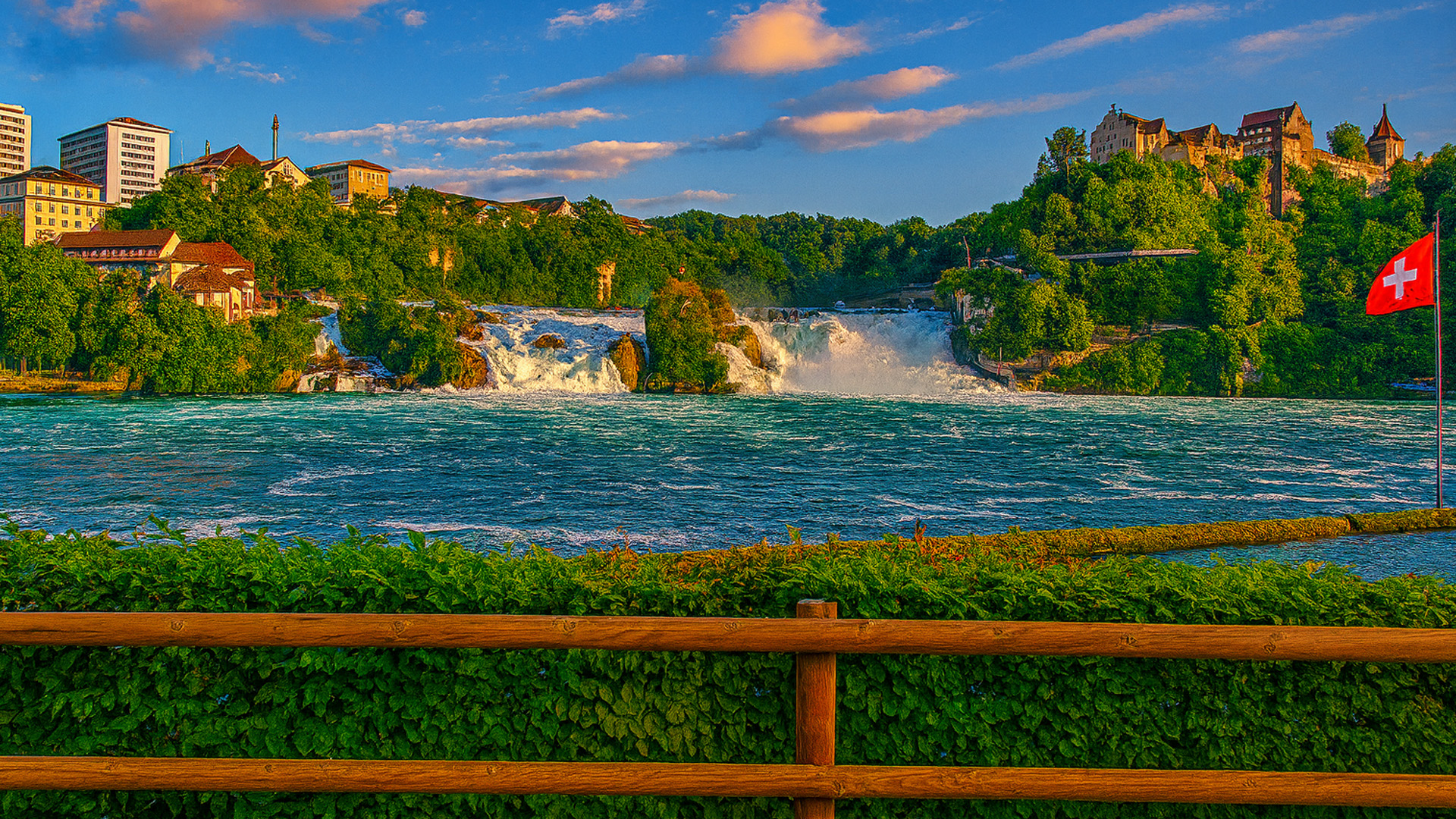 Rhine Falls – Stunning Swiss Waterfall at Schaffhausen (4K)