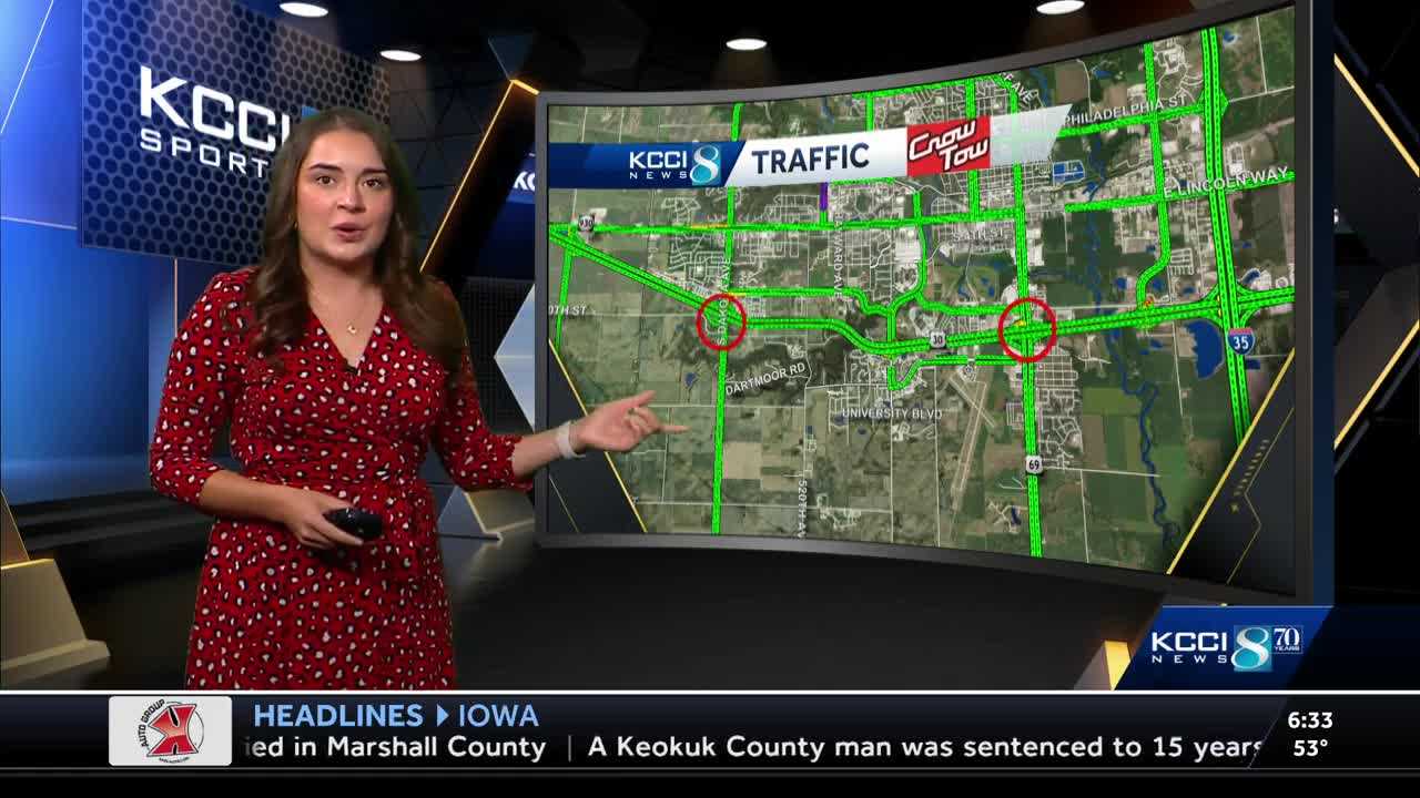 Central Iowa Traffic: Commute updates, Cy-Hawk traffic flow recommendations