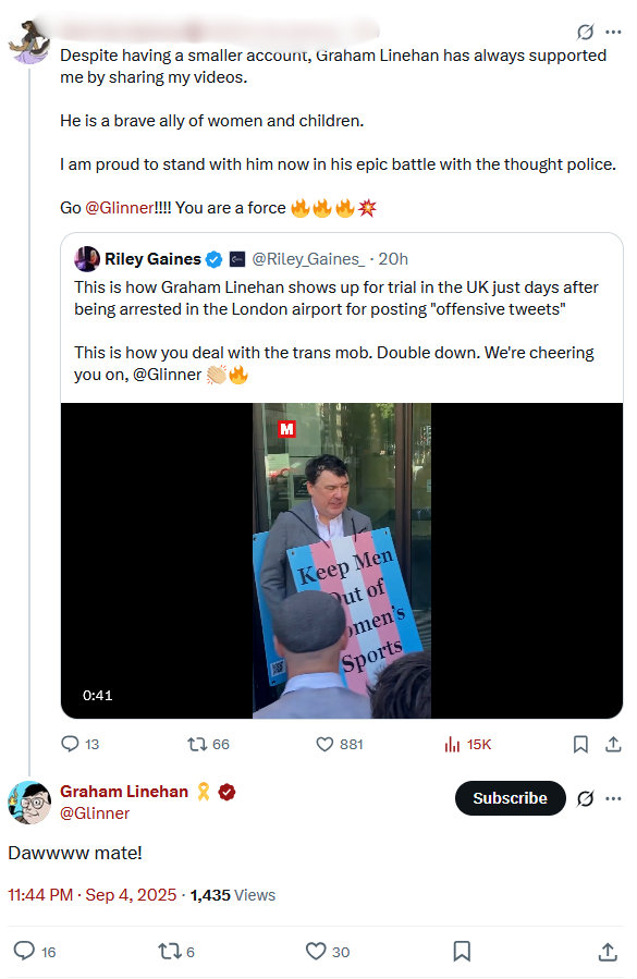 Gender-critical activist Graham Linehan appears to violate bail ...
