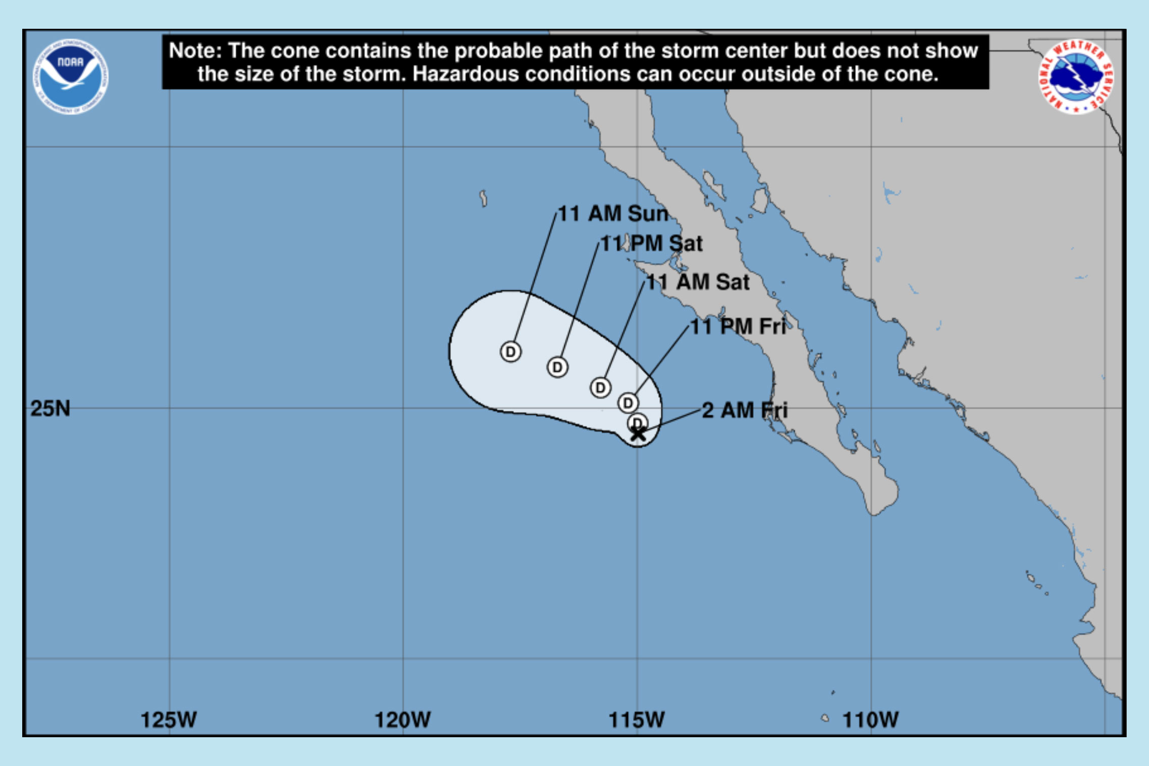 Storm Lorena downgraded to post-tropical cyclone; NHC warns of potential heavy rainfall and ...