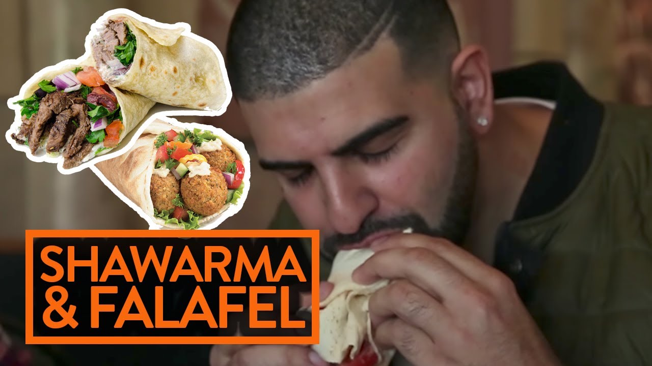 Middle Eastern shawarma and falafel with Drake