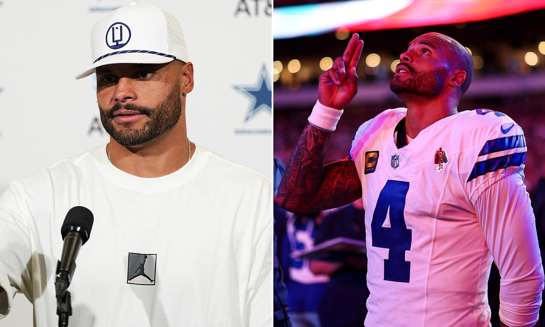 Cowboys quarterback Dak Prescott's heartbreaking message to his late ...