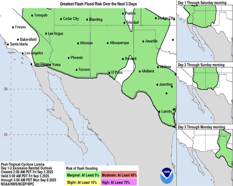 Storm Lorena downgraded to post-tropical cyclone; NHC warns of ...